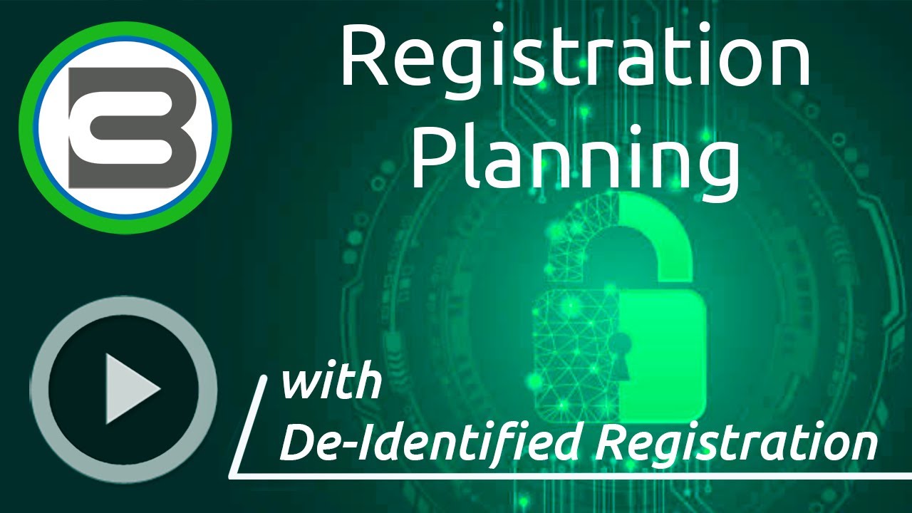 Registration Planning with De-Identified Registration - YouTube