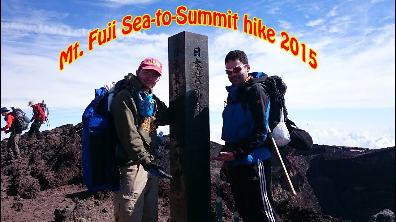 Mt. Fuji Sea-to-Summit hike 2015 - YouTube