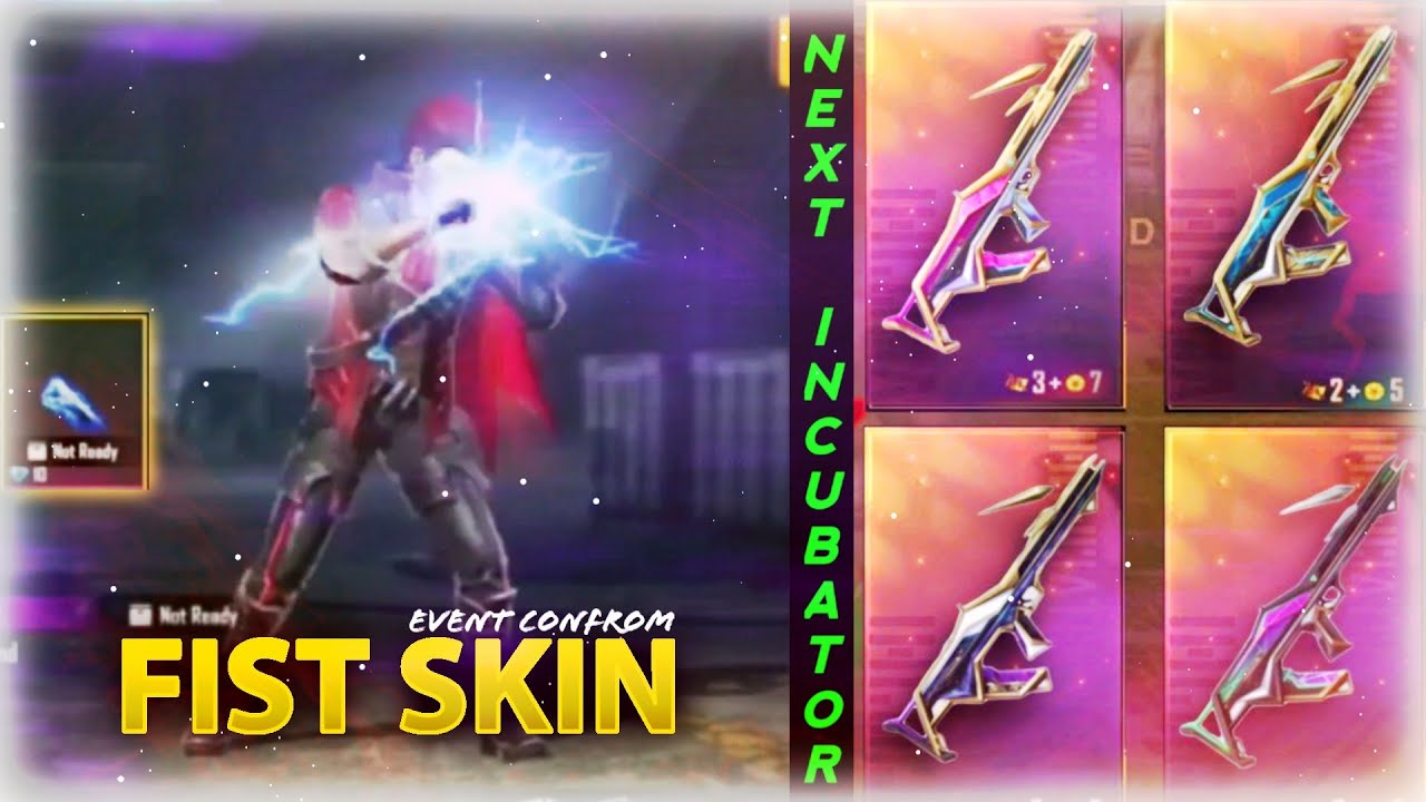 NEW FIST SKIN FREEFIRE | NEXT GROZA GUN INCUBATOR SKIN FREEFIRE ...