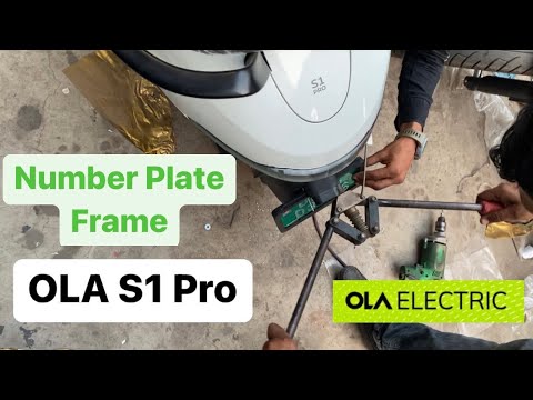 Finally number plate 🤩frame install on my ola electric scooter🛵 # ...