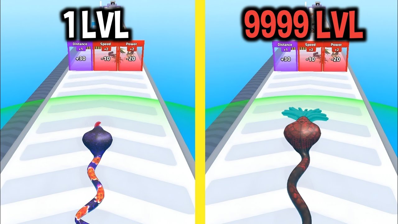 MAX LEVEL in Snake Snack Dash Game - YouTube