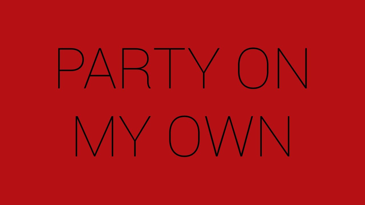 Clement Chassaing - Party on my own - (Lyric Video) - YouTube