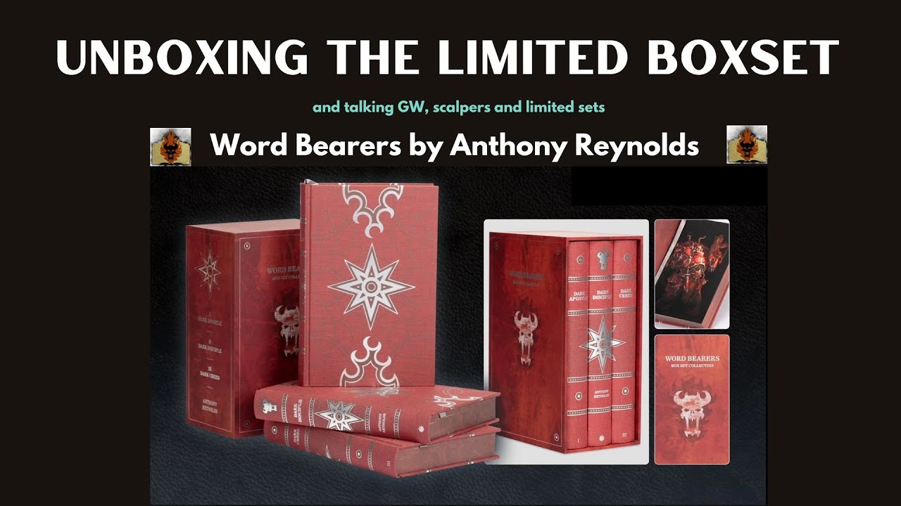 Unboxing the Word Bearers trilogy limited edition - YouTube