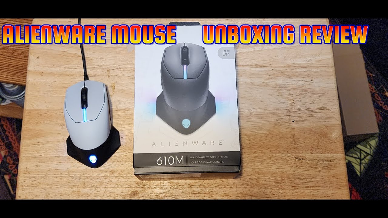 ALIENWARE MOUSE 610M BLACK MOON UNBOXING AND INFORMATION - YouTube