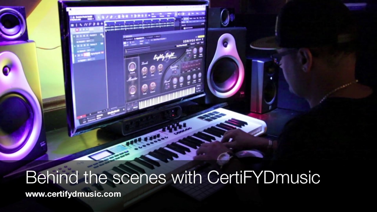 CertiFYDmusic creating in the recording studio | R&B idea | Behind the ...