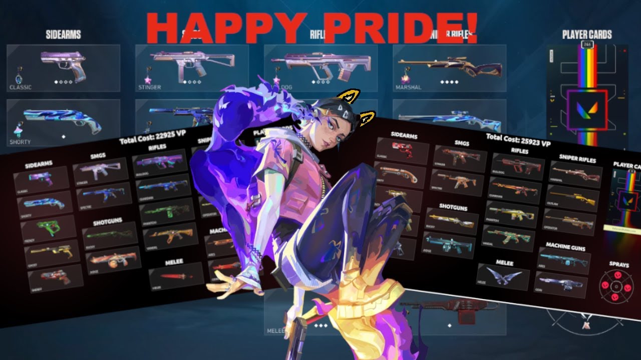 Taste the rainbow! 3 rainbow Pride themed collections! | Valorant - YouTube