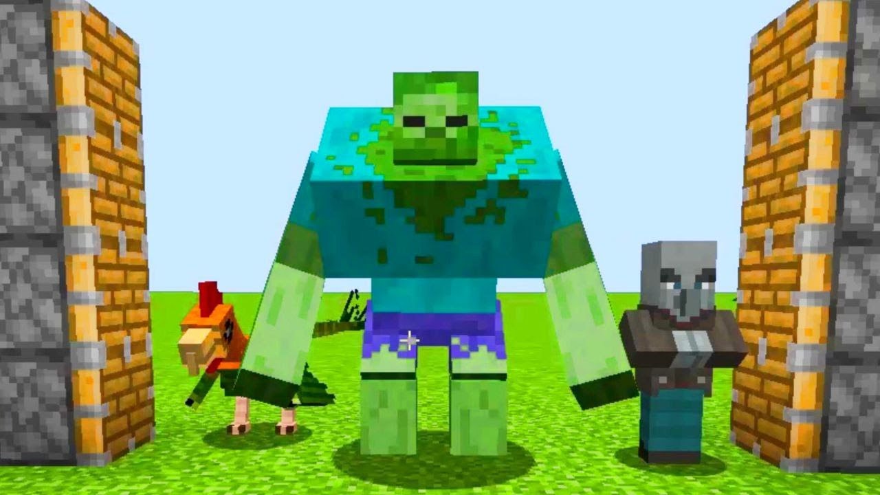 Zombie + Cockatrice + Vindicator = ??? / minecraft - YouTube