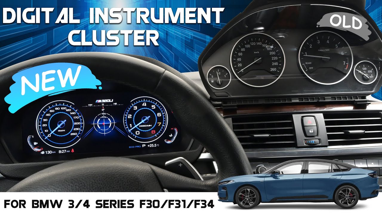 Installation: Custom DIGITAL Cluster On BMW 3/4series F35| Carplay ...