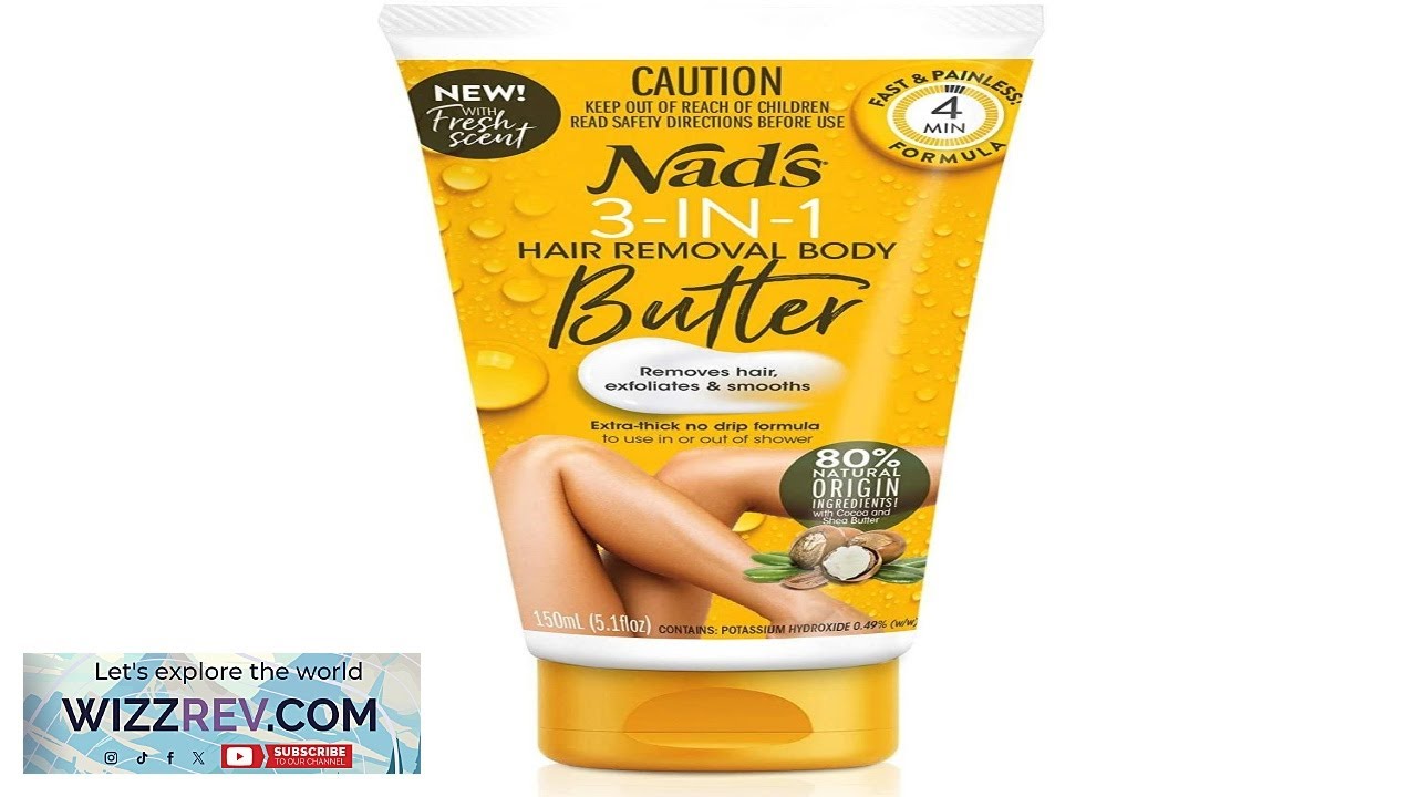 Nad's 3n1 Gentle & Soothing Body & Legs Hair Removal Butter Review ...