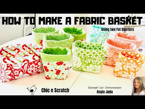 Easy Fabric Basket You Can Sew Today (Beginner Friendly!)