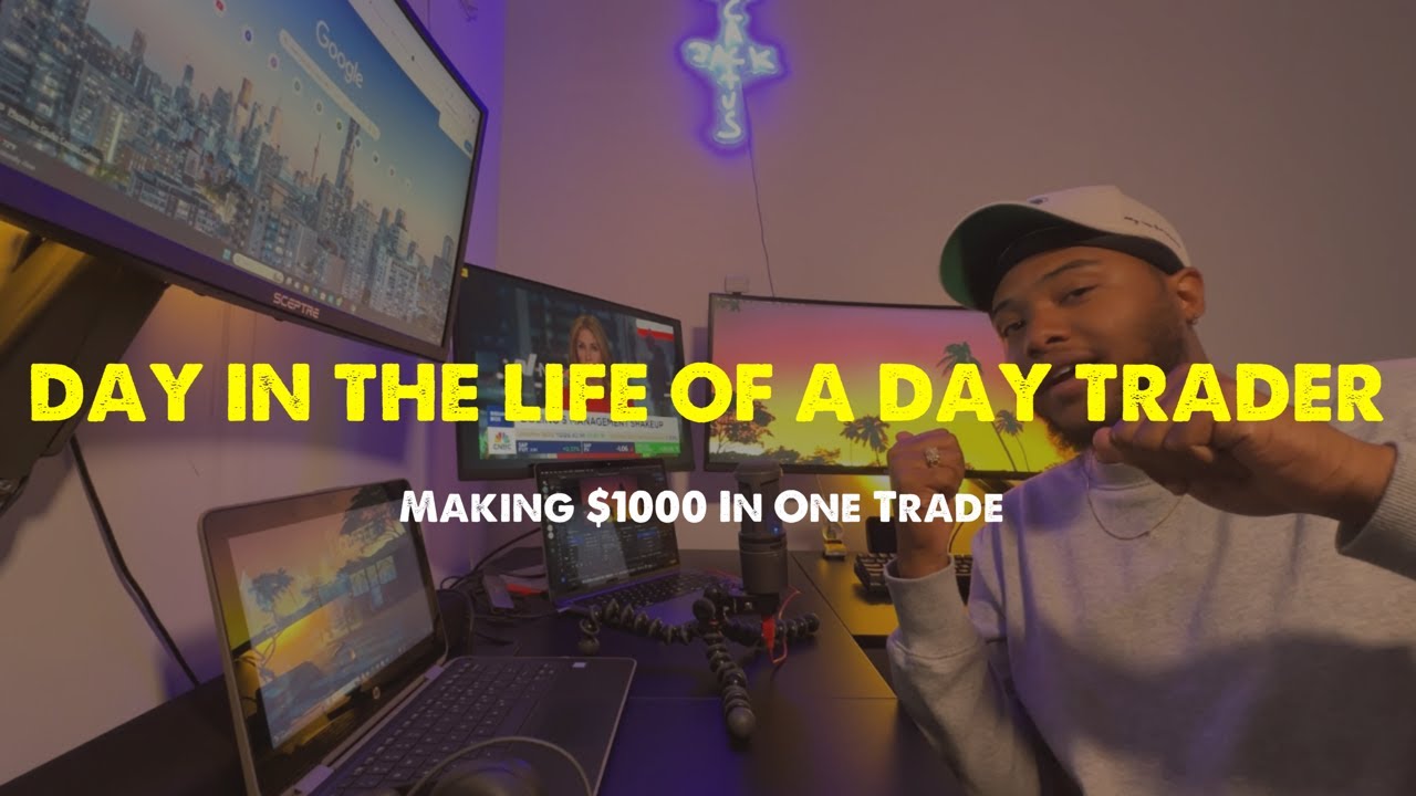 Day In The Life Of A Day Trader | MAKING $1000 IN 25 MINUTES USING ...