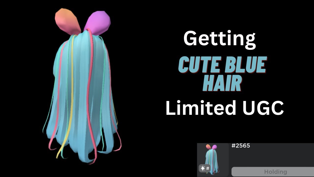 Getting FREE “Cute Blue Hair” Limited UGC item in Roblox (5,000 stock ...