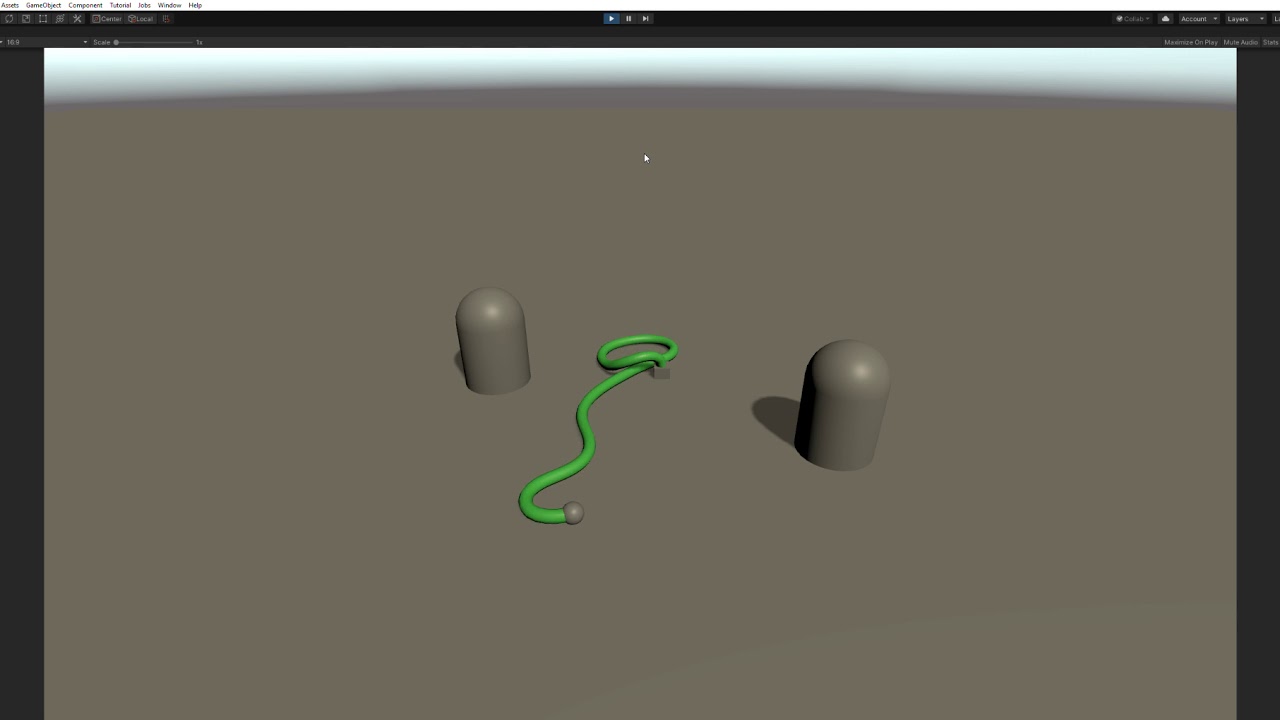Initial Rope Simulation - YouTube