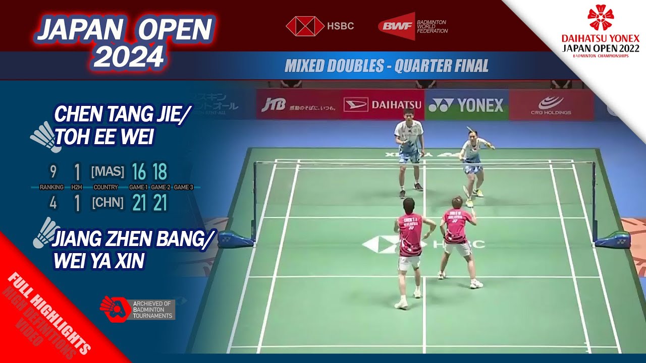 Japan Open 2024 | Chen Tang Jie / Toh Ee Wei vs Jiang Zhen Bang / Wei ...