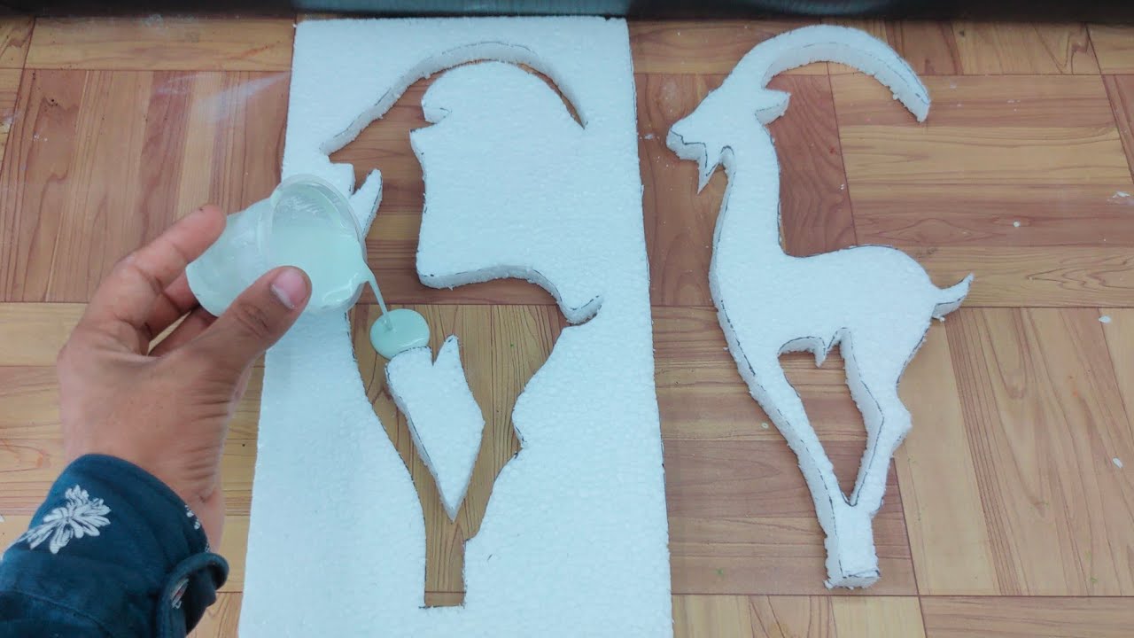 white cement craft ideas • Showpiece • Home decoration • Easy Craft ...