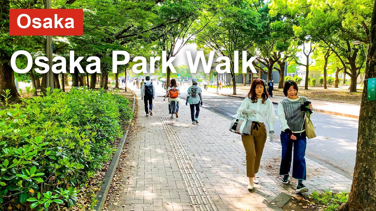 【Osaka 💖】Walk Japan - Forest Part Daytime Nagai Park Walk【4K】오사카 โอซาก ...