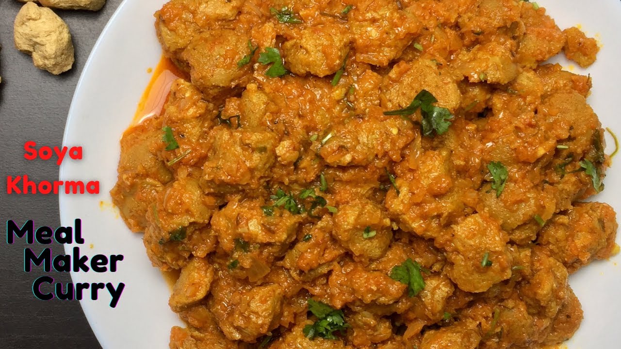 Soya Chunks Curry | Meal Maker Curry | Soya Chunks Recipe | High ...
