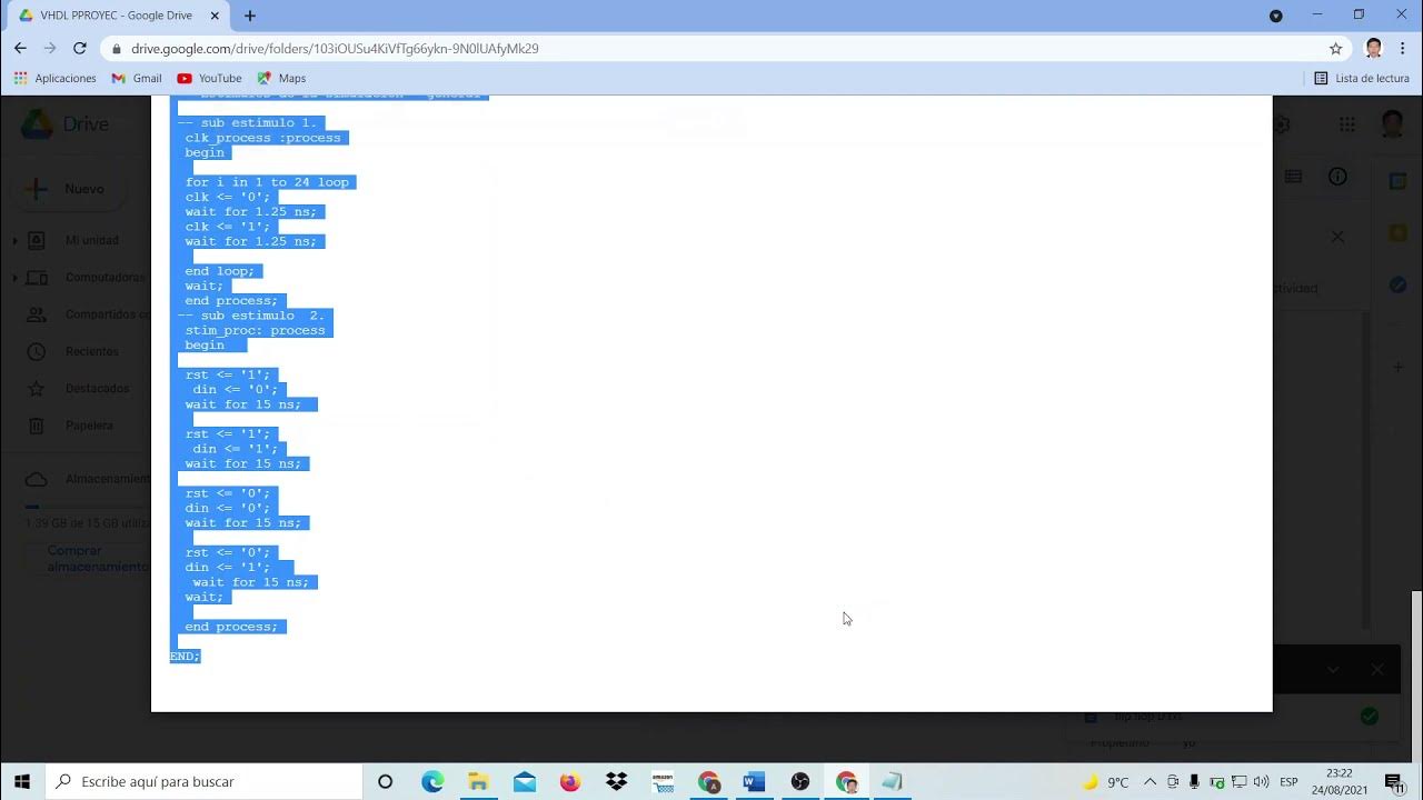 Flipflop D en VHDL con EDA playground - YouTube