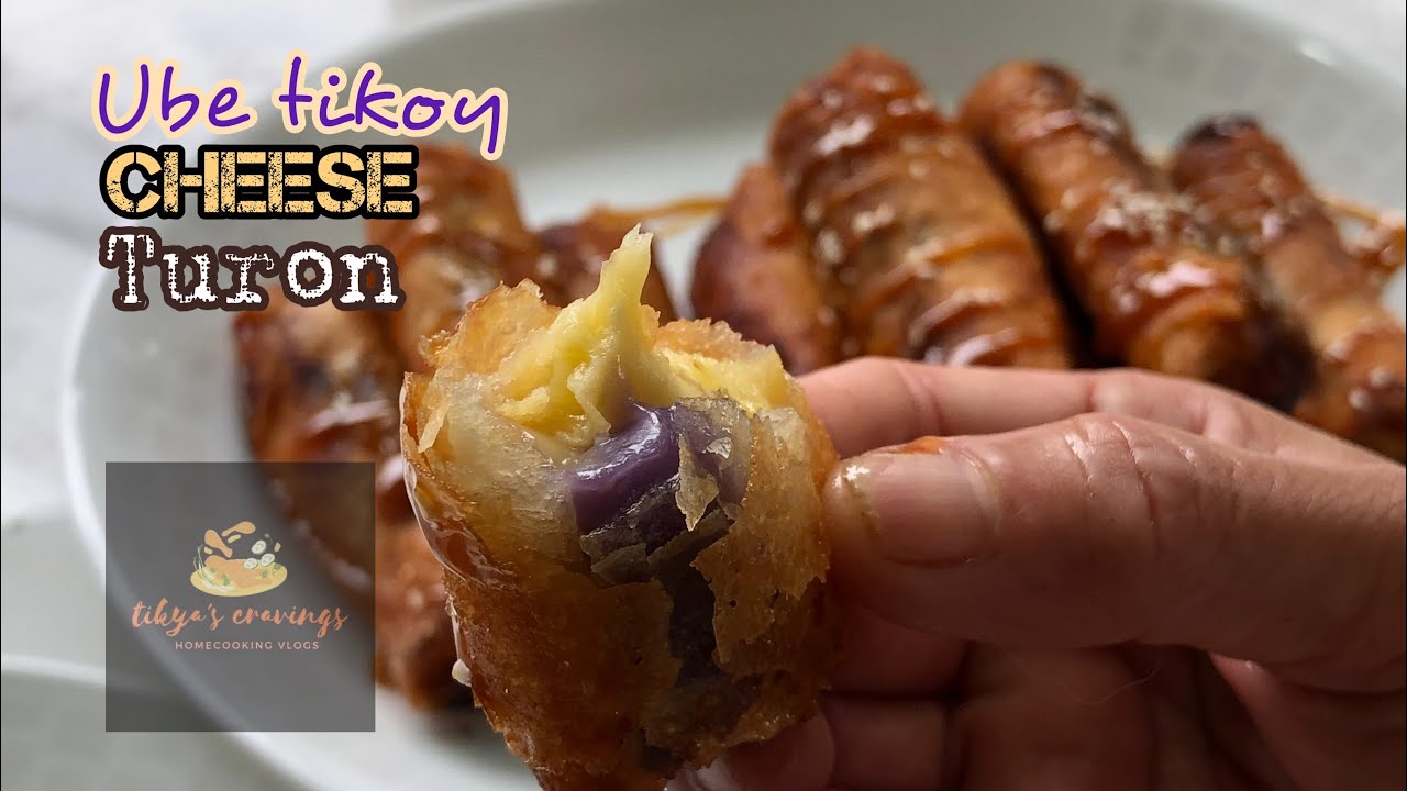 Ube Cheese Turon | Cheesy Ube Tikoy & Banana Turon #food #sweets # ...