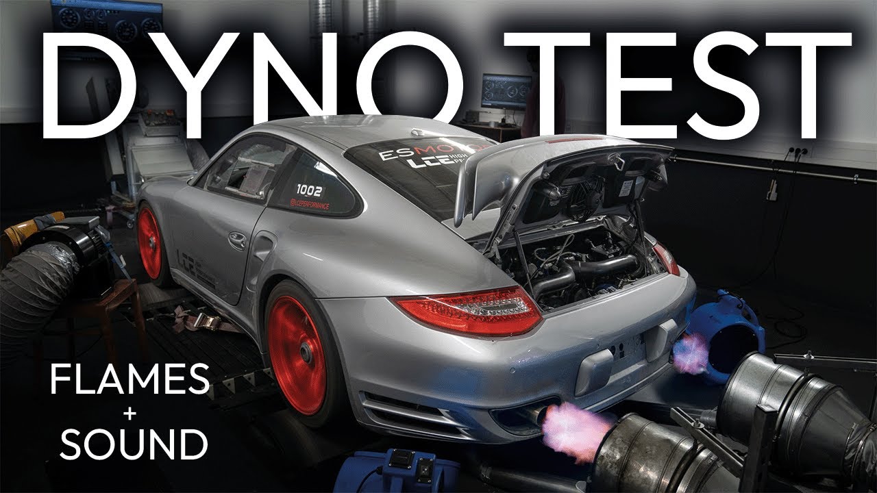 12XX+ WHP Porsche 997 on DYNO - FLAMES & ACCELERATION SOUND - ES Motor ...