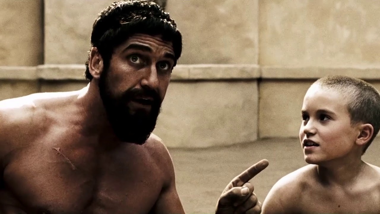 300 - Leónidas entrena a su hijo (Castellano) - YouTube