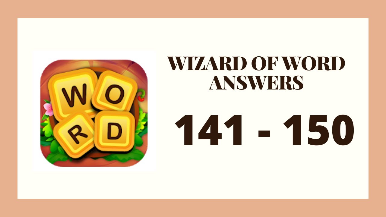 Wizard of Word Level 141 - 150 Answers - YouTube