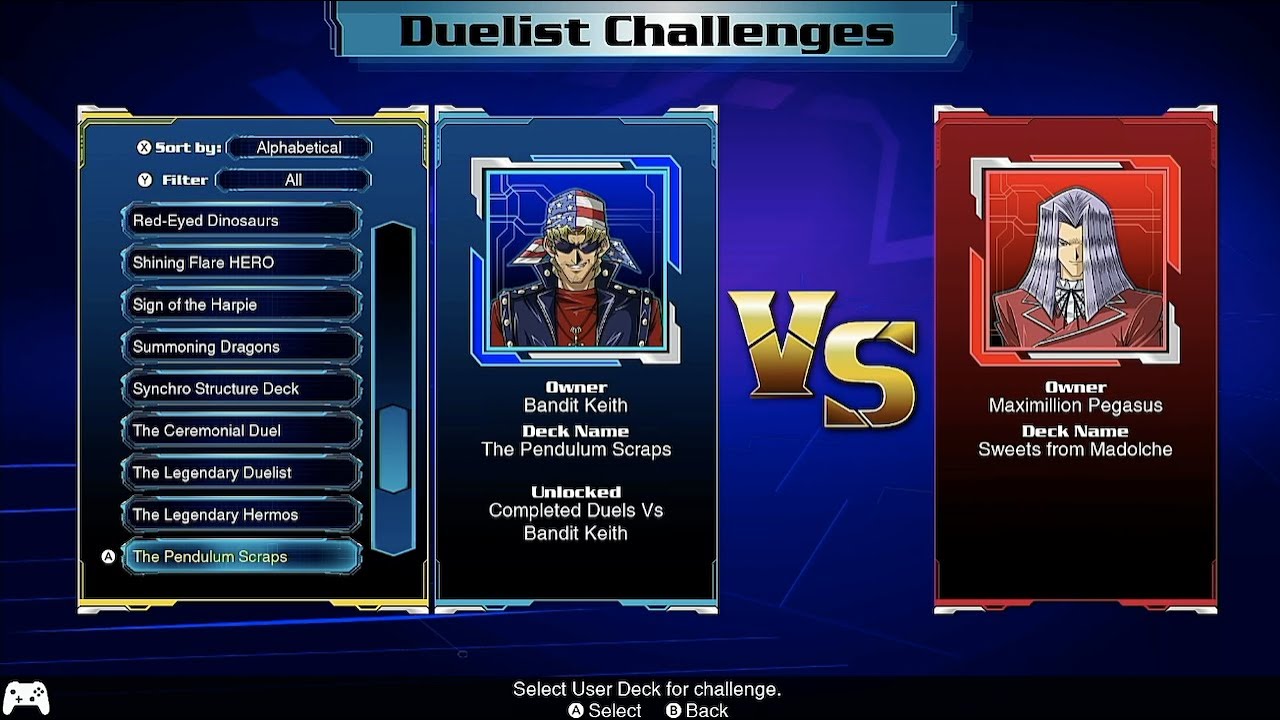 Bandit Keith vs Maximillion Pegasus | Yu-Gi-Oh! Legacy of the Duelist ...