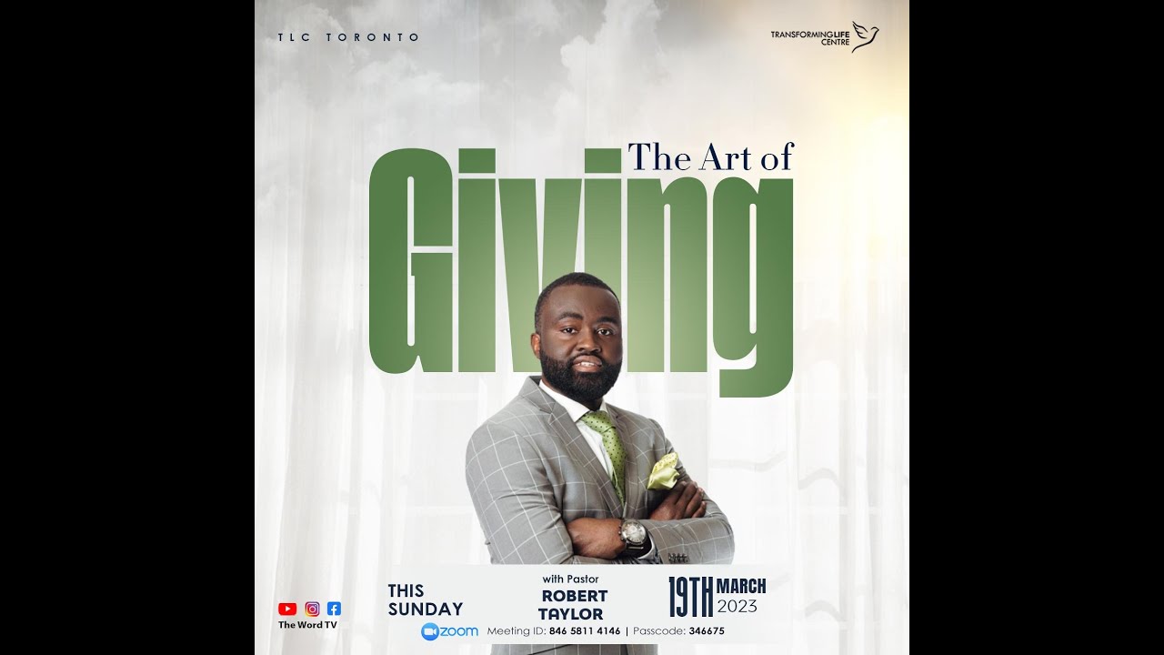 The Art of Giving || Pastor Robert Taylor || March 19th 2023 - YouTube