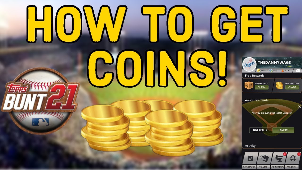 How To Get More Coins In The Topps Bunt App! - YouTube