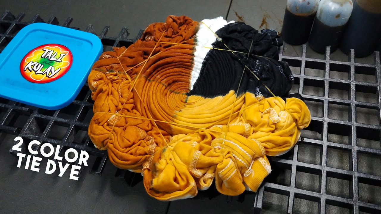 2 Color dye Spyscrunch Tie Dye by Tali at Kulay - YouTube