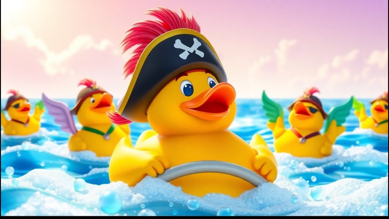 Captain Quack and the Rubber Duck Pirates | Fun Pirate Adventure Song ...