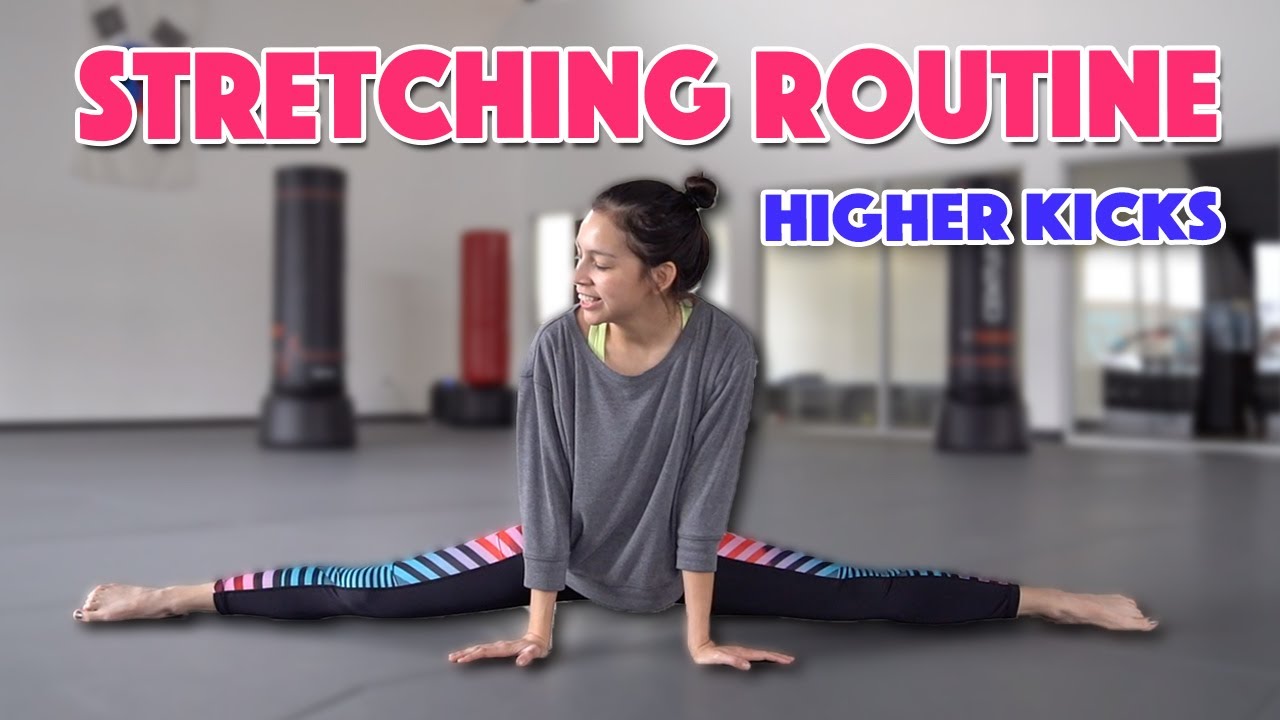 STRETCH WITH ME | 10min Stretch Routine for Higher Kicks (Martial Arts ...