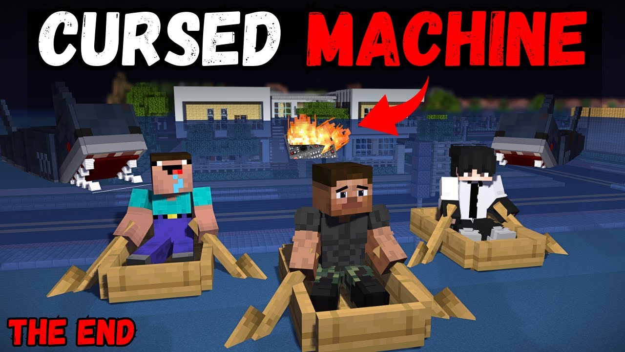 MINECRAFT CURSED MACHINE😨!! THE END In Hindi - YouTube