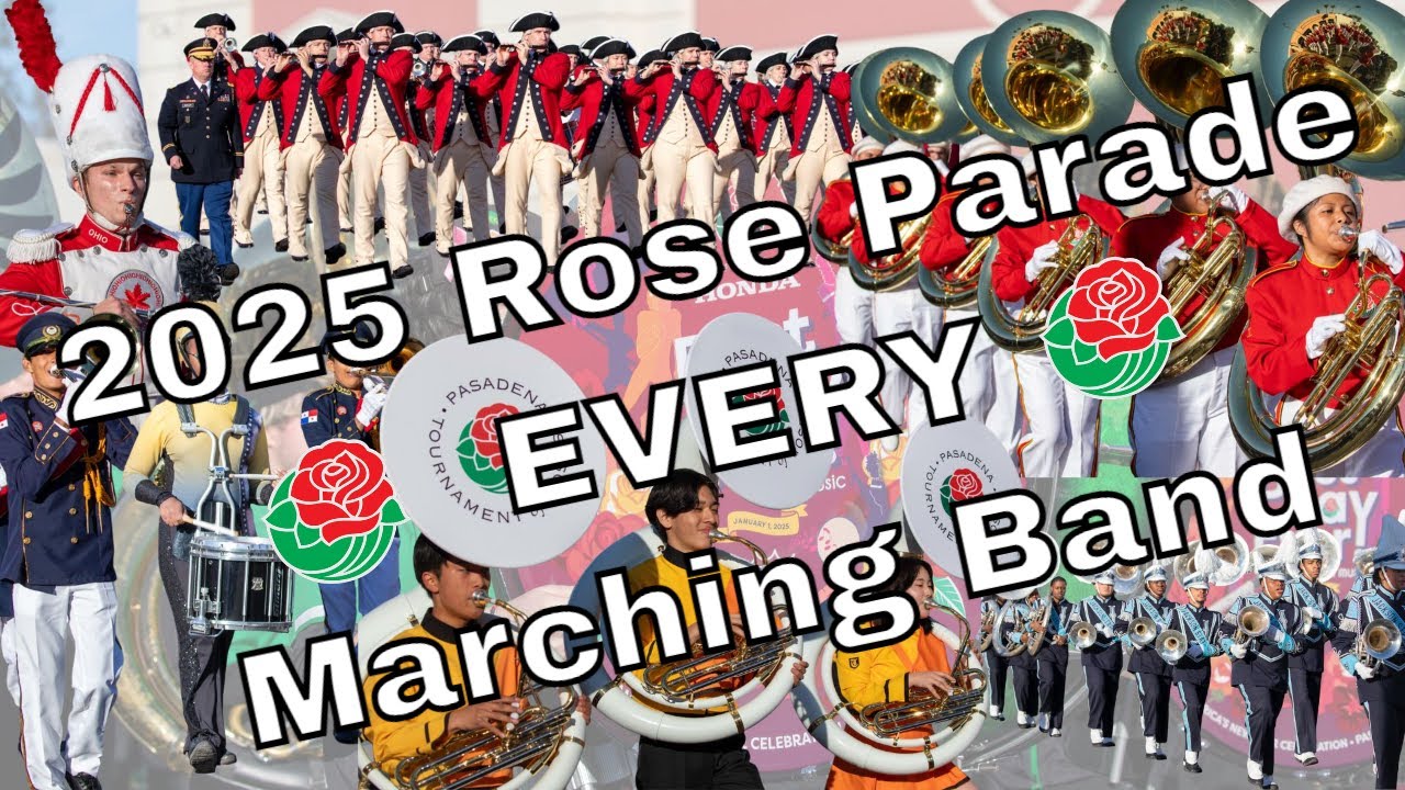 2025 Rose Parade: Every Marching Band In The 2025 Tournament Of Roses ...