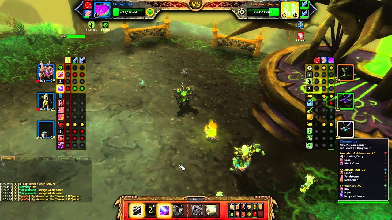 Felsworn Sentry pet Battle WoW - YouTube