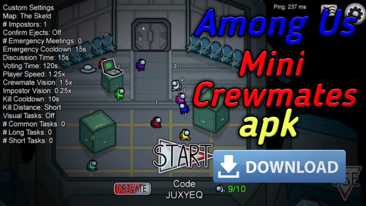How to Become mini crewmates in Among us | Become small in Among Us ...