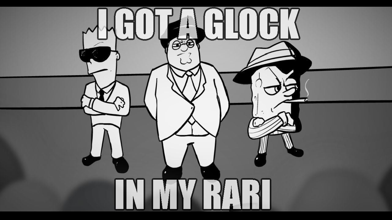 I got a glock in my rari (Animated) - YouTube