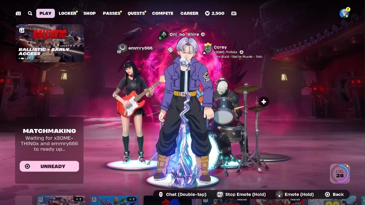 Fortnite - Chapter 6 Season 1 - Locker Jam Loops - Lobby Band Music ...