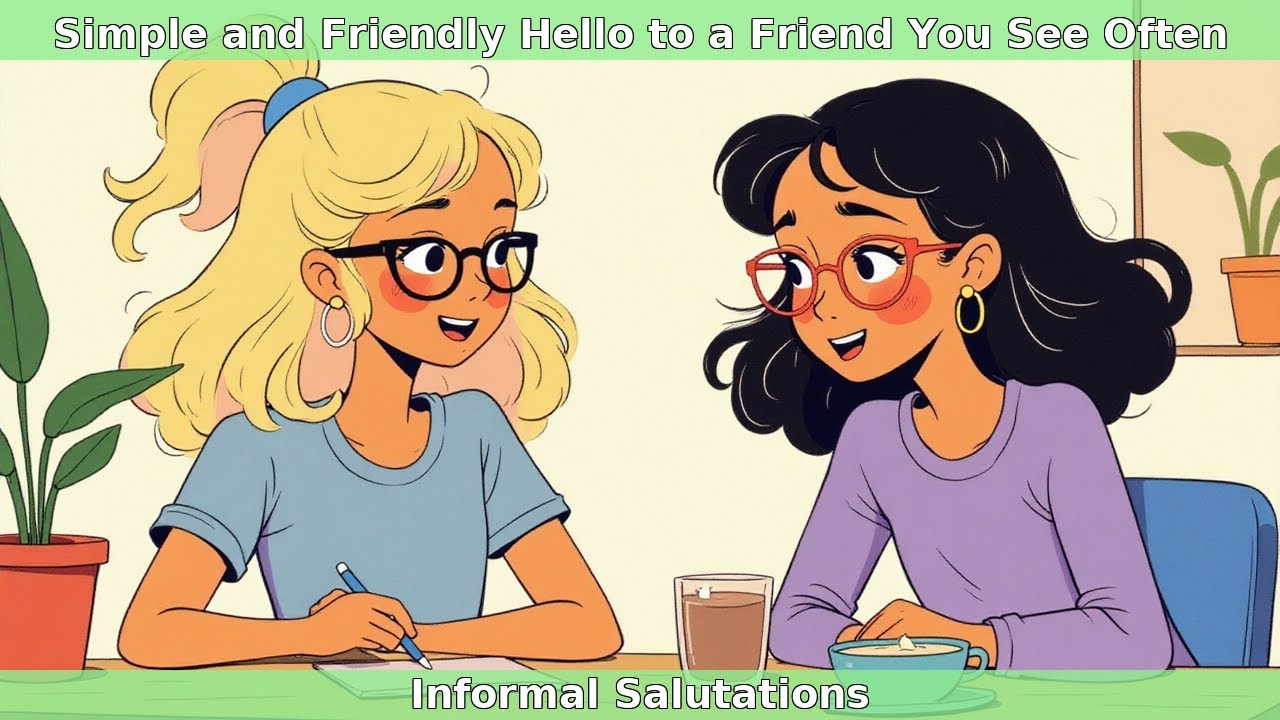 🔰 Simple and Friendly Hello to a Friend You See Often – Beginner (A1-A2 ...