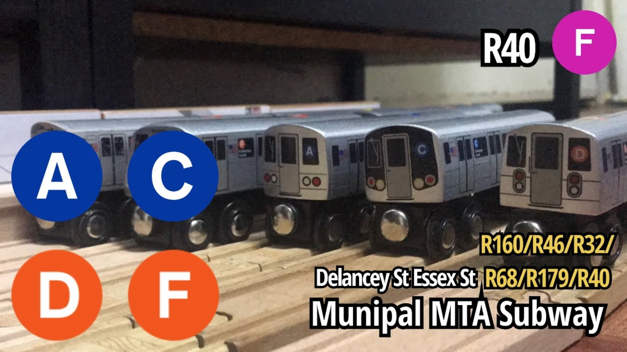 Munipal MTA Subway (A) (C) (D) (F) Delancey St - Essex St + R40 (F ...
