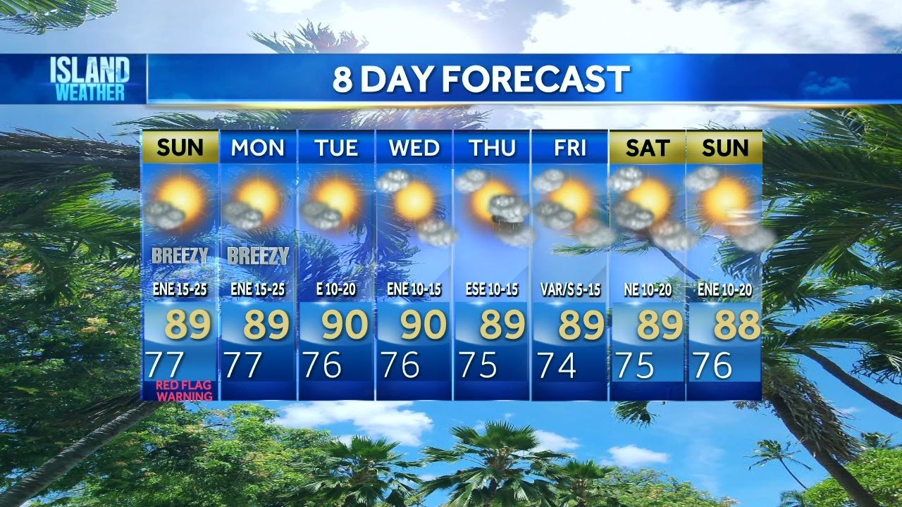 Sunday Weather Forecast | Red Flag Warning with breezy winds and sunny ...