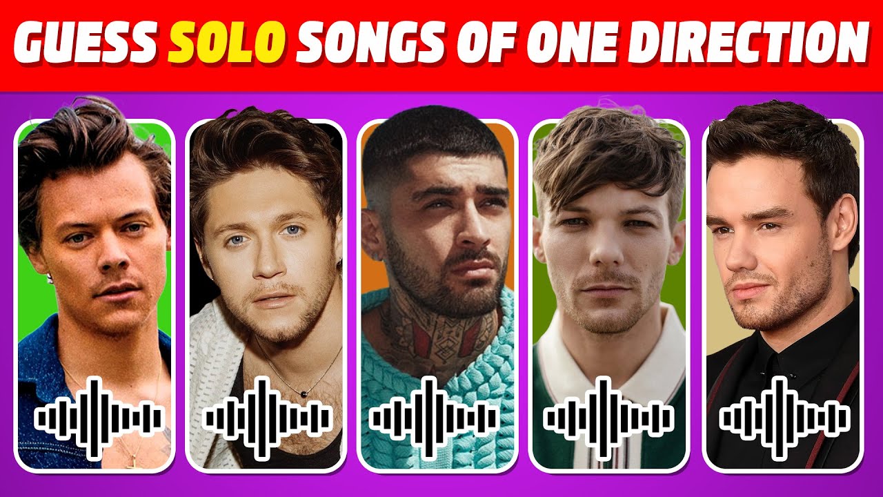 Guess the solo songs of One Direction members | Guess the song quiz ...