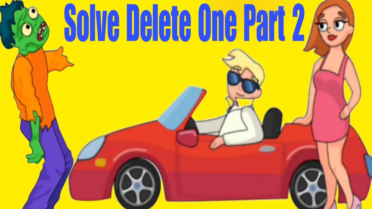 Interesting Funny Delete One Part 2 Eraser Brain Puzzle Game All Levels ...