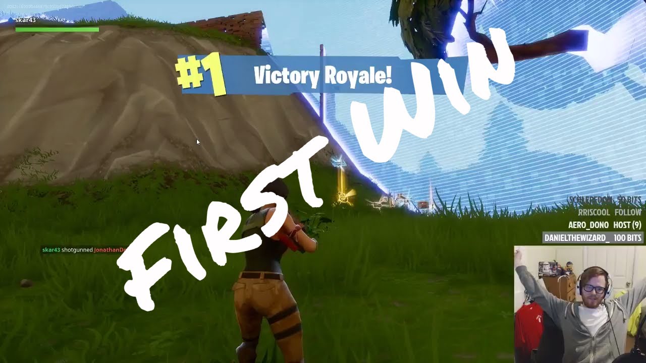 How My First win in Fortnite Ended - YouTube