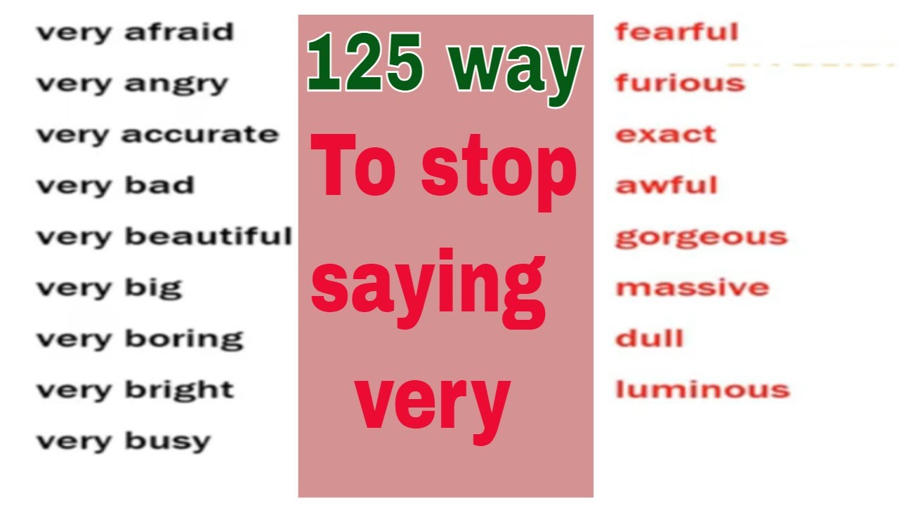125 stop saying verb in English advance english - YouTube