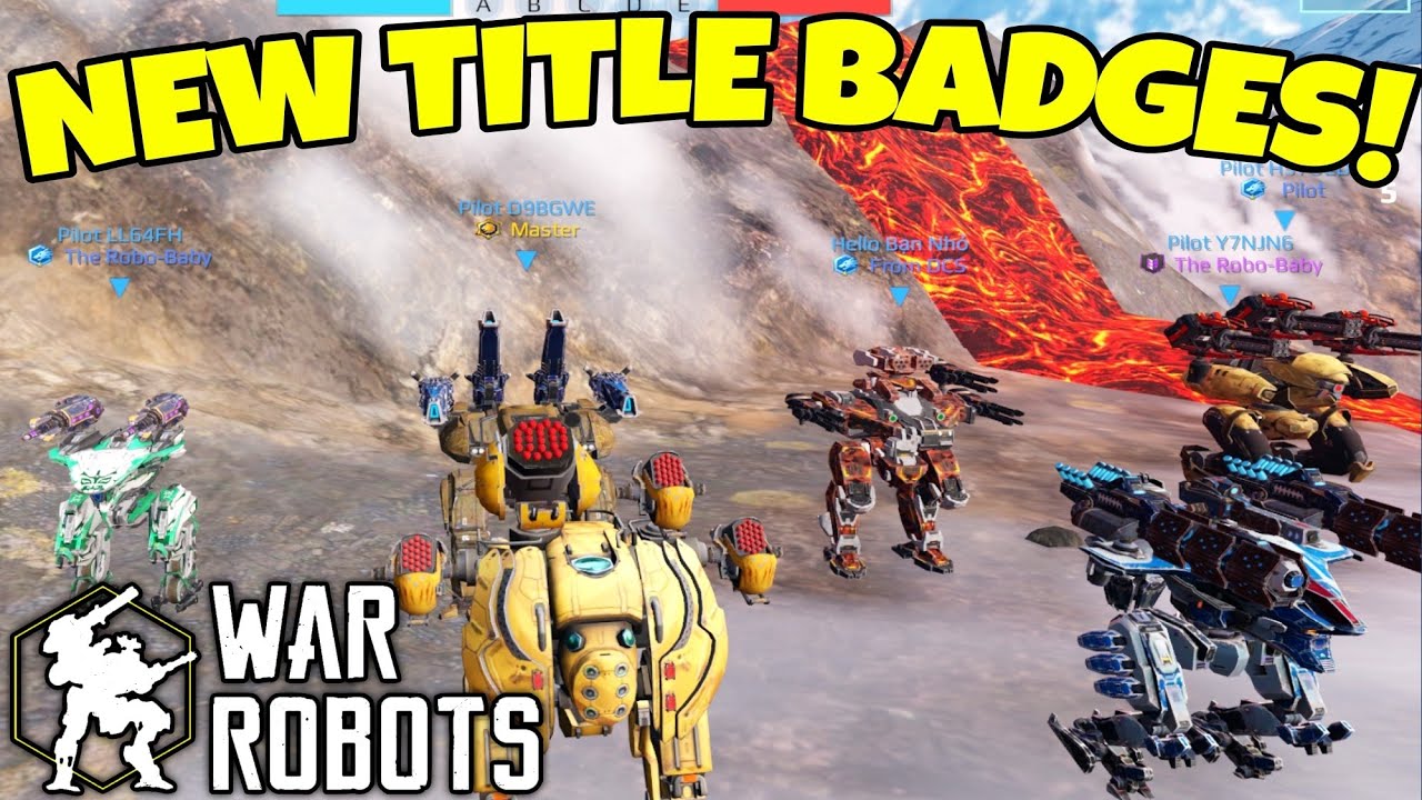 New TITLE BADGES Prototype Preview! War Robots Test Server! New Videos ...