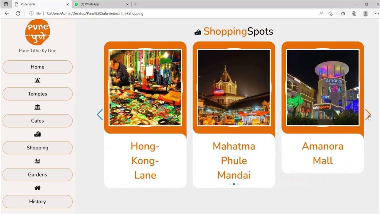 Responsive Travel Website using HTML, CSS & JS- Source Code available | Explore Pune ...