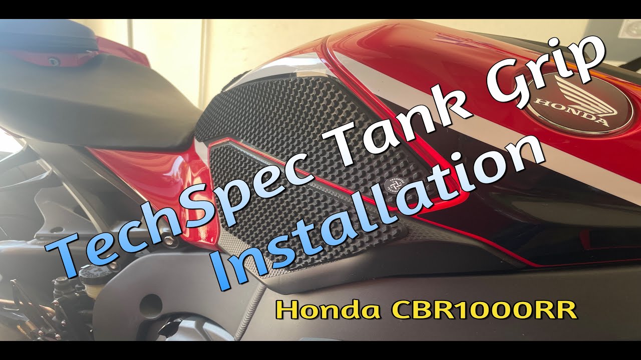 TechSpec Tank Grip Installation on 2018 CBR1000RR - YouTube