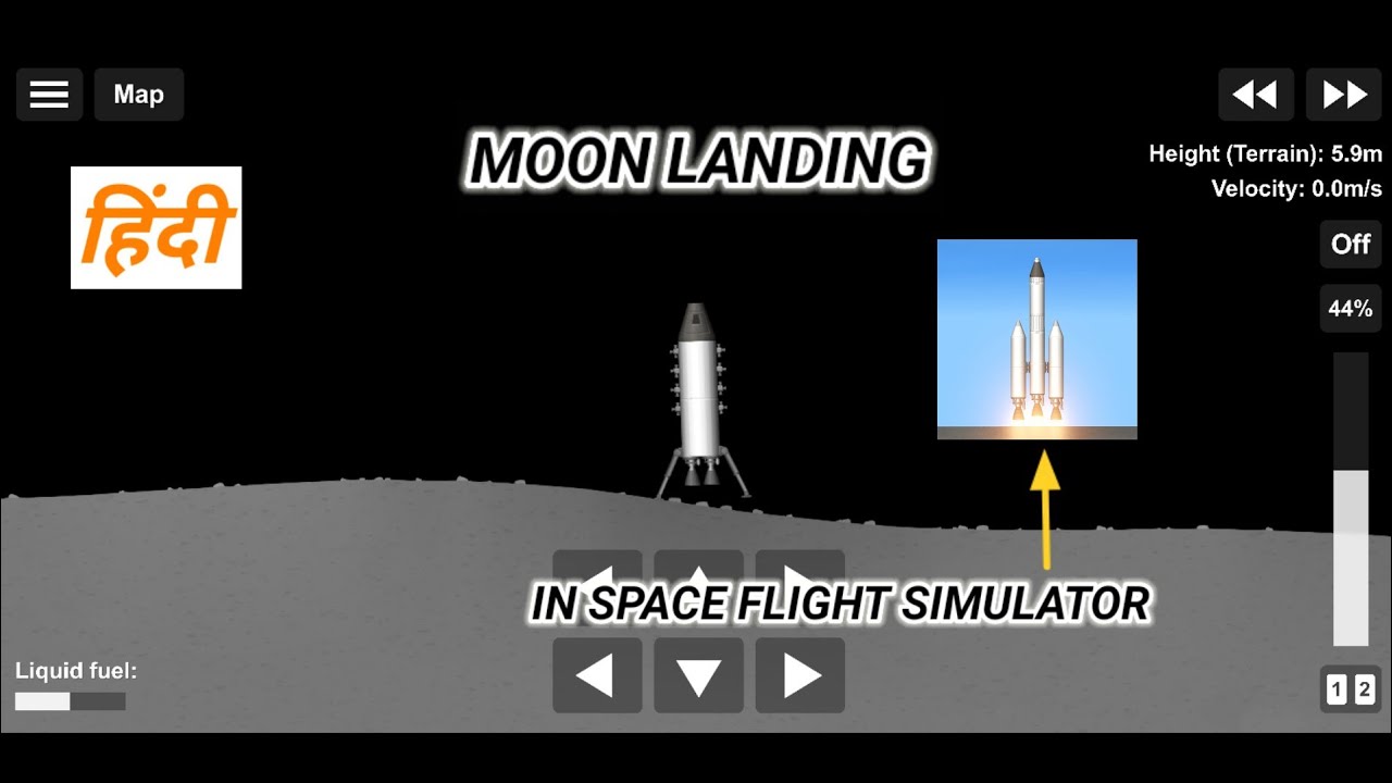 SPACE FLIGHT SIMULATOR MOON LANDING TUTORIAL IN HINDI 2023#like # ...