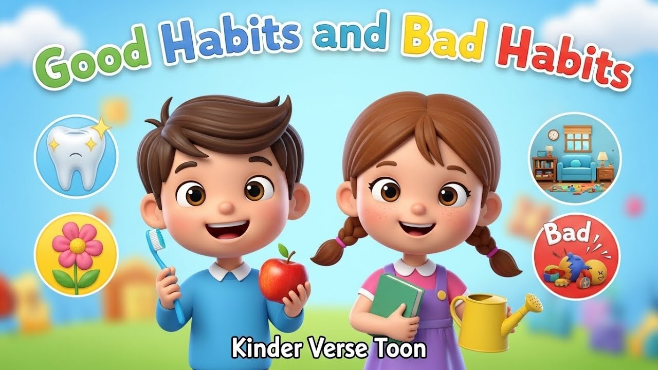 Good Habits and Bad Habits for Kids | Learn Good Manners & Hygiene ...